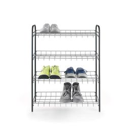Metaltex Schuhregal ''Sprinter'' in Silber/ Schwarz - (B)64 x (H)80 x (T)23 cm - 12% | Garderoben