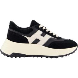 Hogan Low-Top Sneaker - Dames H669 Sneaker Zwart/Wit - Gr. 41 (EU) - in Schwarz - f&uuml;r Damen