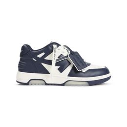 Off-White Low-Top Sneaker - Low-Top Leather Sneakers With Bold Arrow Motif - Gr. 42 (EU) - in Blau - f&uuml;r Damen