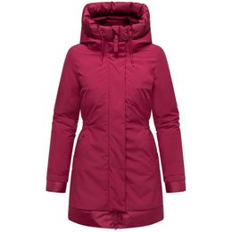 Wintermantel Navahoo "Winterprinzessin 14", Damen, Gr. XXXL(46), beere, Obermaterial: 100% Polyester; Innenfutter: 100% Polyester; Wattierung: 100% Polyester; &Auml;rmelfutter: 100% Polyester, figurumspielend Po-bedeckend, hoch geschlossener Ausschnitt, &Auml;rmel ohne &Auml;rmelschlitz abgesteppte Kante, M&auml;ntel Wintermantel, Warmer Mantel mit magnetischer Abdeckleiste