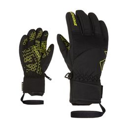 Skihandschuhe Ziener "LOTAR-Z GTX PR glove", M&auml;dchen, Gr. 4, schwarz, Materialmix, Handschuhe