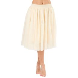 buttinette Tüllrock, midi, beige