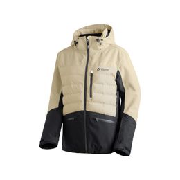 Skijacke Maier Sports "Whiteglam W", Damen, Gr. 46, beige, 100% POLYESTER, Jacken Skijacke, Damen Winterjacke wasserdicht u. atmungsaktiv