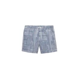 Mango Man Badeshorts Herren Größe XL blau / weiß