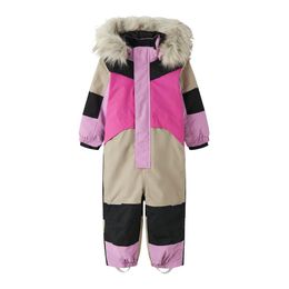 name it Funktionsanzug 'NMNSTORM12' Jungen Größe 92 khaki / orchidee / pink / schwarz