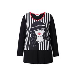 MIAMODA Shirt female Black size 48