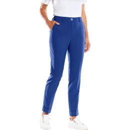 CR&Eacute;ATION L Damen Hose mit fixiertem Aufschlag royalblau Gr&ouml;&szlig;e 36