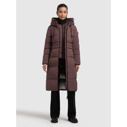 Steppmantel Khujo "ENAKH", Damen, Gr. L, orchid lila, 100% Polyester, unifarben, eingesetzt elastischer Bund mit Windstopper, Mäntel, Topseller