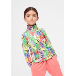 Longsweatshirt WeeDo "COSMO CANDY JUNGLE", M&auml;dchen, Gr. 92, candy jungle print, Obermaterial: 95% Polyester, 5% Elasthan, regular fit, Sweatshirts, Feuchtigkeitsregulierendes Funktionsshirt f&uuml;r Kinder