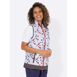 Funktionsweste Catamaran, Damen, Gr. 44, rot (wei&szlig;, hummer, gepunktet), 100% Polyester, gemustert, gepunktet, mehrfarbig, Westen Funktionsweste