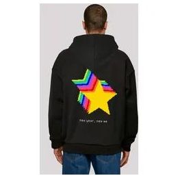 Kapuzenpullover F4NT4STIC "SIlvester Party Happy People Only", Herren, Gr. XL, schwarz, Obermaterial: 100% Baumwolle, casual, oversize, Pullover, Print
