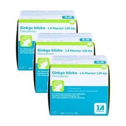 Ginkgo BILOBA-1A Pharma 120 mg Filmtabletten (3x120St) 3 St