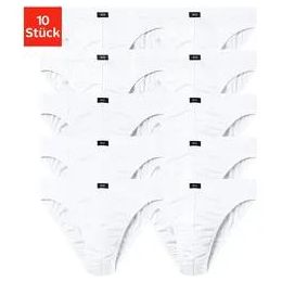 H.I.S. Slip H.I.S "Männer Unterhose", Herren, Gr. 9 (XXXL), weiß, Jersey, Obermaterial: 95% Baumwolle, 5% Elasthan, unifarben, körpernah, Unterhosen, in Unifarben