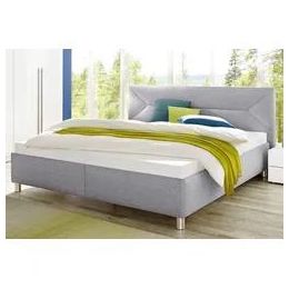 Polsterbett Maintal, grau, B:155cm, Betten