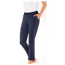 7/8-Hose Classic Basics, Damen, Gr. 46, Normalgrößen, blau (marine, marine, getupft), 94% Polyester, 6% Elasthan, gemustert, unifarben, 7/8-Länge, Hosen