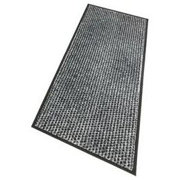 Schöner Wohnen Läufer "Miami 002" Gr. 17, silber (silberfarben), B:67cm H:7mm L:150cm, Kunstfaser, SCHÖNER WOHNEN-KOLLEKTION, Teppiche, Schmutzfangläufer, Schmutzfangteppich, Schmutzmatte, waschbar