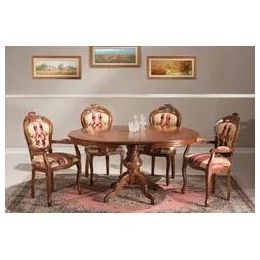 Esstisch Home Affaire "MICHELANGELO 909", braun (dunkel nussbaum), B:120cm H:79cm T:120cm, Tische, Breite 120 cm