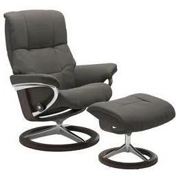 Relaxsessel stressless "Mayfair", grau (metal grau paloma), B:92cm H:103cm T:79cm, Leder BATICK: BATICK ist ein leicht korrigiertes, durchgefärbtes und genarbtes Möbelleder, bei dem die meisten Unebenheiten und Spuren in der Regel entfernt wurden.;Leder PALOMA: PALOMA ist ein durchgefärbtes Semianilin-Möbelleder mit natürlicher Narbung.;ROHLEDER Stoff Q2 FARON: Ein fester zuverlässiger Bouclé mit 