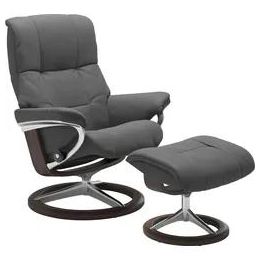 Relaxsessel stressless "Mayfair", grau (grau batick), B:79cm H:102cm T:44cm, Leder BATICK: BATICK ist ein leicht korrigiertes, durchgefärbtes und genarbtes Möbelleder, bei dem die meisten Unebenheiten und Spuren in der Regel entfernt wurden.;Leder PALOMA: PALOMA ist ein durchgefärbtes Semianilin-Möbelleder mit natürlicher Narbung.;ROHLEDER Stoff Q2 FARON: Ein fester zuverlässiger Bouclé mit einem 