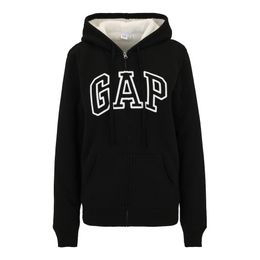 GAP Tall Sweatjacke 'HERITAGE' Damen Größe XL schwarz / weiß