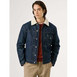 Pepe Jeans Jacke 'JKT HORSHAM BORG RINSE ' Herren Gr&ouml;&szlig;e XS blue denim / wei&szlig;