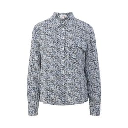 s.Oliver Bluse Damen Größe XXXL ecru / blau / schwarz