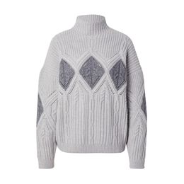TWINSET Pullover Damen Größe L hellgrau / dunkelgrau