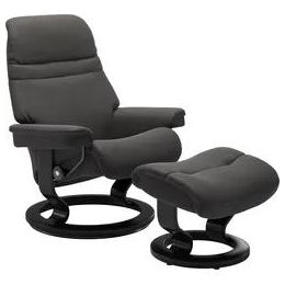 Relaxsessel stressless "Sunrise", grau (rock paloma), B:88cm H:103cm T:78cm, Leder BATICK: BATICK ist ein leicht korrigiertes, durchgefärbtes und genarbtes Möbelleder, bei dem die meisten Unebenheiten und Spuren in der Regel entfernt wurden.;Leder PALOMA: PALOMA ist ein durchgefärbtes Semianilin-Möbelleder mit natürlicher Narbung.;ROHLEDER Stoff Q2 FARON: Ein fester zuverlässiger Bouclé mit einem 