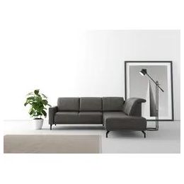 Sit & More Ecksofa SIT & MORE "Bailando L-Form", grau (anthrazit), B:249cm H:84cm T:205cm, Sofas, wahlweise mit Kopfteilverstellung und Vorziehsitz, motorisch