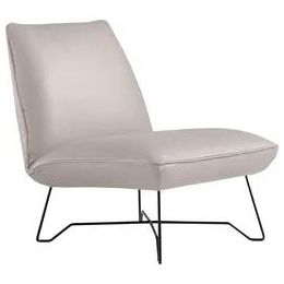 Sessel Egoitaliano "Lia Loungesessel, elegant und stylisch, toller Sitzkomfort", grau (stone), B:62cm H:73cm T:79cm, Leder »BULL« (echtes Rindsleder). Geschliffenes, pigmentiertes und behandeltes Rindsleder mit einer Dicke von 1, 3-1, 5 mm. Dieses Leder zeigt eine ziemlich weiche Hand mit einem halb undurchsichtigen Aussehen. Es handelt sich um ein geschütztes Leder. Eine leichte Deckschicht schüt