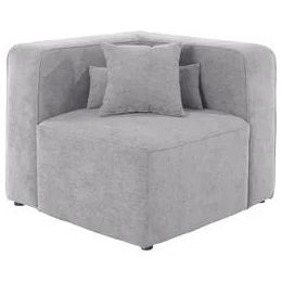 Sofa-Eckelement Andas "Sundstrup", grau, B:93cm H:76,5cm T:93cm, 100% Polyester, Polsterelemente, Modulserie, individuelle Zusammenstellung