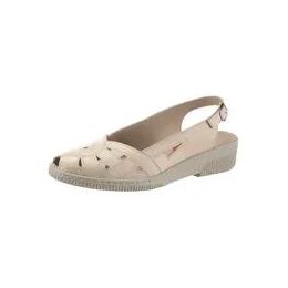 Sandalette Kiarflex, Damen, Gr. 39, beige, Glattleder, Schuhe Slingpumps