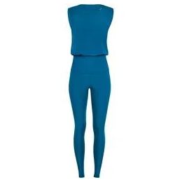 Jumpsuit WINSHAPE "JS102LSC", Damen, Gr. M, grün (teal grün), 85% Polyester, 15% Elasthan, Rundhals, Overalls, Functional Comfort