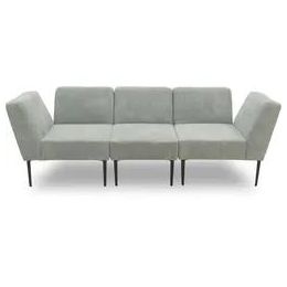 Sofa-Eckelement DOMO collection "700010 Lieferzeit nur 2 Wochen, auch einzeln stellbar", grau (hellgrau), B:83cm H:78cm T:83cm, 100% Polyester, Polsterelemente, Modul - als Ecke oder Abschluss einsetzbar, Cord-Bezug