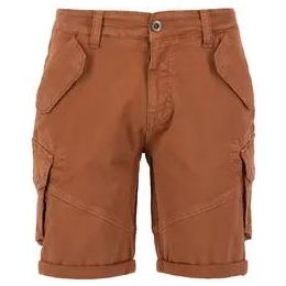 Shorts Alpha Industries "Combat Short", Herren, Gr. 33, Normalgrößen, braun (hazel braun), Obermaterial: 98% Baumwolle, 2% Elastan, Futter: 100% Baumwolle, Hosen