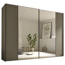 Schwebetürenschrank STAUD "Sonett 120 G, Made in Germany", braun (mocca), B:298cm H:240cm T:68cm, Holzwerkstoff, Schränke, mit vier verschiedenen Ausstattungsvarianten