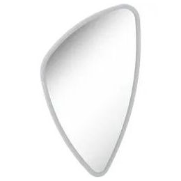 Badspiegel Fackelmann "Organic", silber (silberfarben), B:55cm H:89cm T:3cm, Spiegelglas, Spiegel, LED