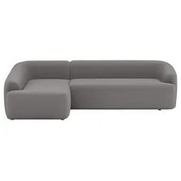 Ecksofa Inosign "Nergal, organisches Design, Breite 296cm, L-Form", grau (graphit), B:296cm H:81cm T:196cm, 95% Polyester, 5% Polyamid, Sofas, Modernes Design, schlichte Optik, stilvoller Blickfang im Wohnzimmer