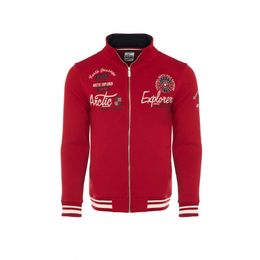 Carisma Zip-Up Hoodie male Red size XXXL