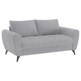 2,5-Sitzer MR. COUCH "Blackburn II", grau (stripes 8637 warm grau), B:180cm H:71cm T:90cm, Stripes (92% Polyester / 8% Nylon), Sofas, Wahlweise mit Kaltschaumpolsterung bis 140 kg belastbar