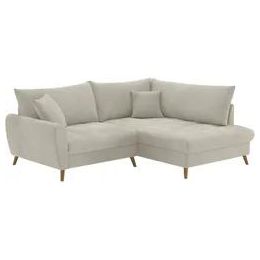 Ecksofa MR. COUCH "Blackburn II L-Form", beige (novaclean avanti 6 taupe), B:230cm H:71cm T:190cm, Novaclean Avanti (100% Polyester), Sofas, Wahlweise mit Kaltschaumpolsterung bis 140 kg belastbar