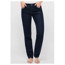 Slim-fit-Jeans Angels "DOLLY", Damen, Gr. 40, Länge 32, blau (night blau), Denim/Jeans, Obermaterial: 77% Baumwolle, 22% Polyester, 1% Elasthan, Casual, straight fit, Jeans