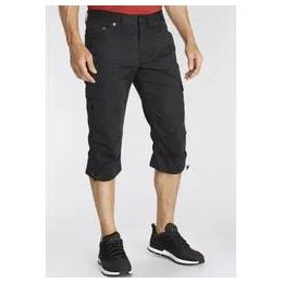 MAN'S WORLD Cargobermudas MAN'S WORLD, Herren, Gr. 66, N-Gr, schwarz, Obermaterial: 100% Baumwolle, unifarben, Casual, regular fit knieumspielend, Hosen, in 3/4-Länge