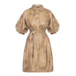 Jioro Shirt Dress 'ESSENTIALS' female Brown size XL