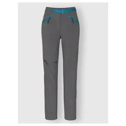 Funktionshose Catamaran, Damen, Gr. 44, Normalgrößen, grau (anthrazit, aquapetrol), 93% Polyester, 7% Elasthan, lang, Hosen