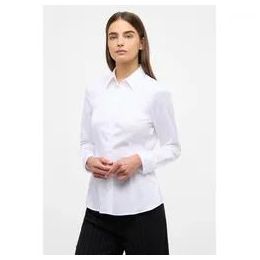 Hemdbluse Eterna "FITTED", Damen, Gr. 42, weiß, 95% Baumwolle, 5% Elasthan, schmal, Blusen, EASY IRON (bügelleicht)