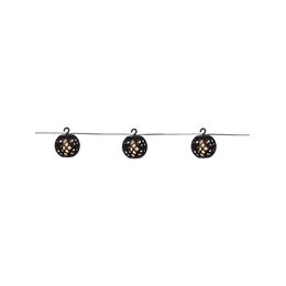 STAR TRADING LED Solar-Lichterkette ,Flame‘, 8 LEDs, tanzende Flammen, schwarz, L 2 | Gr.: onesize