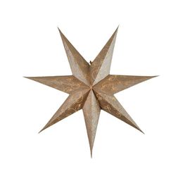 STAR TRADING Papierstern &sbquo;Decorus&lsquo;, handgesch&ouml;pftes Papier, gold, &Oslash; 63cm in Gold | Gr.: onesize