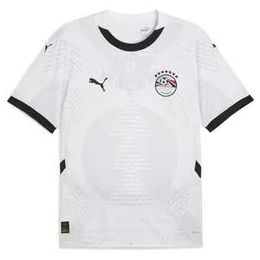 Trainingsshirt Puma "Ägypten 2025 Auswärtstrikot Herren", Herren, Gr. S, weiß (sandweiß dune beige), Obermaterial: 100% Polyester; Rippe: 100% Polyester, bedruckt, regular fit, Rundhals, Shirts
