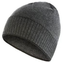MAN'S WORLD Strickmütze MAN'S WORLD, Damen, schwarz (schwarz, grau), Obermaterial: 100% Polyacryl, Hahnentrittmuster, gemustert, gestreift, Mützen